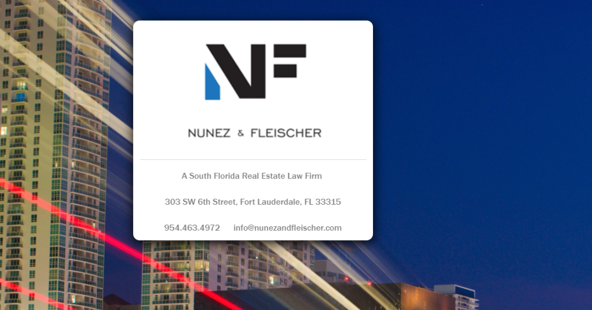 Florida Attorneys | Law Firm - Nunez and Fleischer